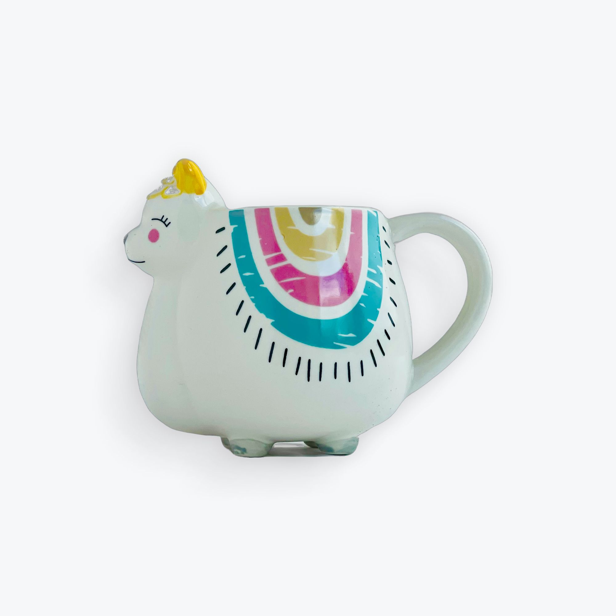 ceramic mug alpaca fun gift llama novelty kids children present ...